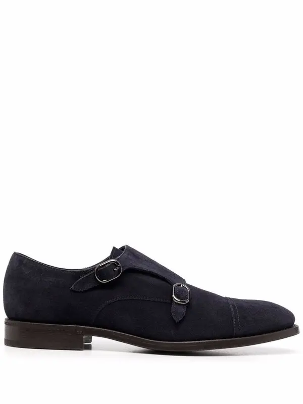 HENDERSON BARACCO Side-buckle Monk Shoes - Blue