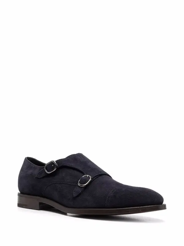 HENDERSON BARACCO Side-buckle Monk Shoes - Blue