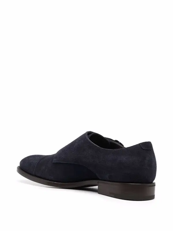 HENDERSON BARACCO Side-buckle Monk Shoes - Blue