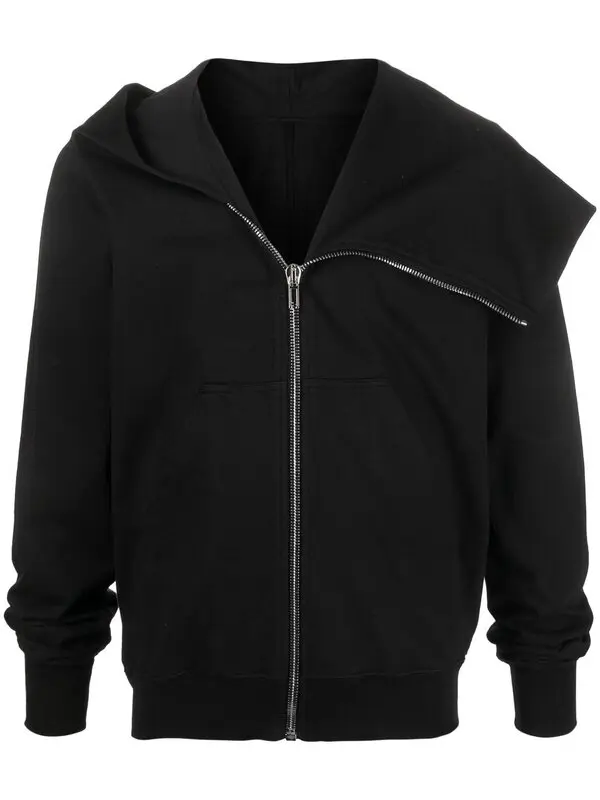 Rick Owens Draped Pointed Zip Hoodie