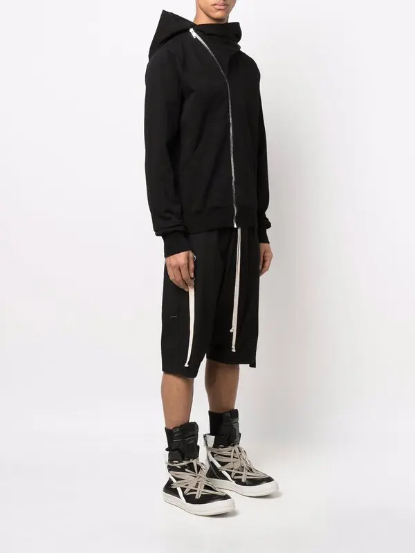 Rick Owens Draped Pointed Zip Hoodie