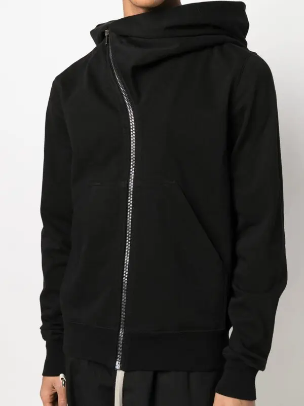Rick Owens Draped Pointed Zip Hoodie