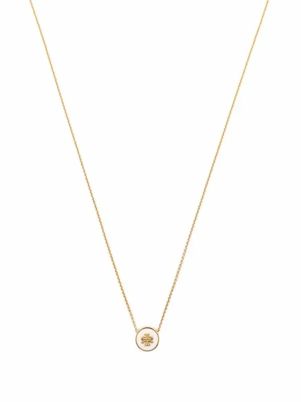 Tory Burch Kira Enamel Pendant Necklace - Gold