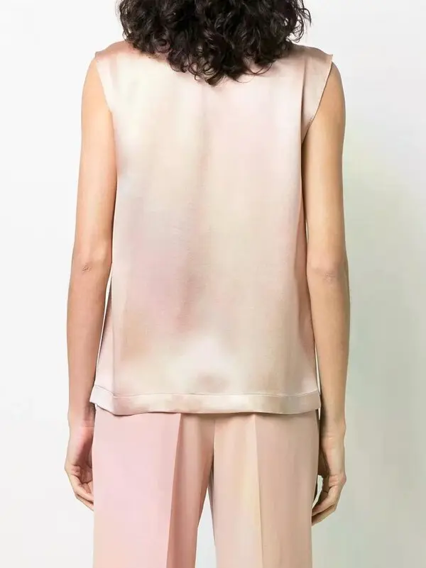 Alberta Ferretti Pussy-bow Silk Blouse