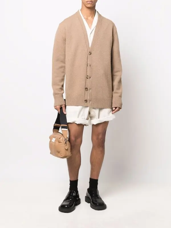 MAISON MARGIELA Oversized Knit Cardigan - Brown