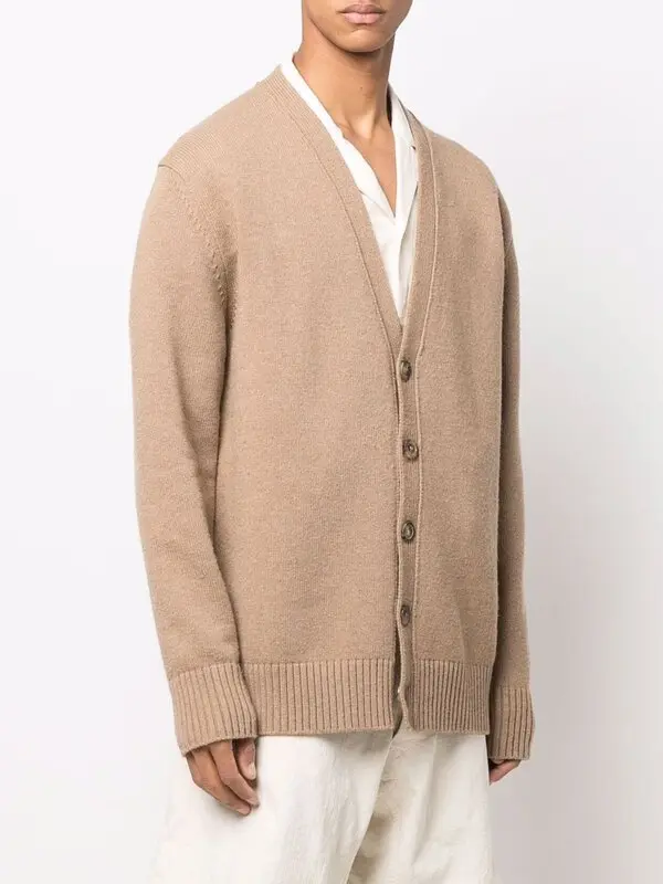 MAISON MARGIELA Oversized Knit Cardigan - Brown