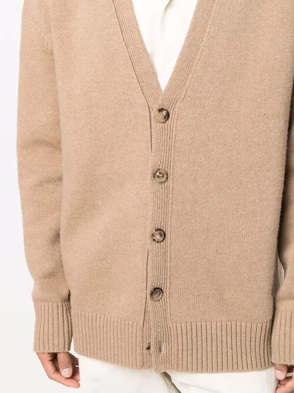 MAISON MARGIELA Oversized Knit Cardigan - Brown