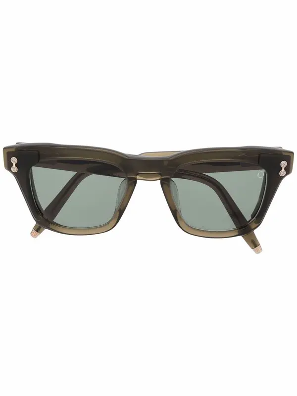 AKONI Ara Wayfarer Sunglasses - Green