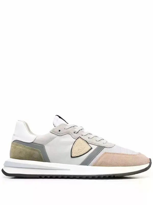 Philippe Model Side Logo-patch Sneakers - Neutrals