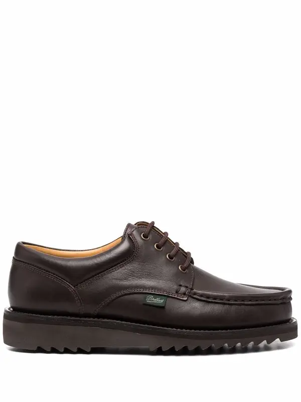Paraboot Lace-up Detail Boat Shoes