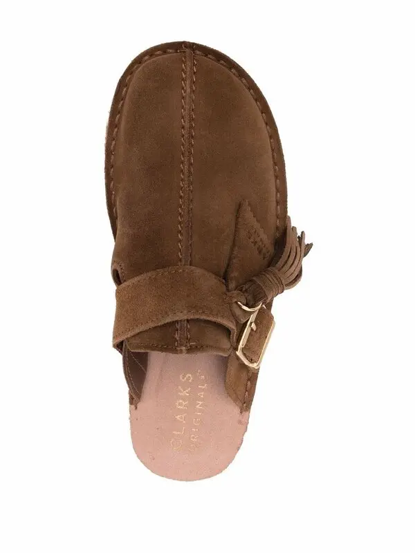 Clarks Suede Mules