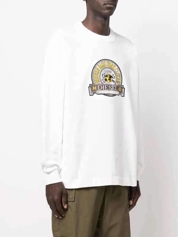DIESEL® Graphic-print Cotton Sweatshirt