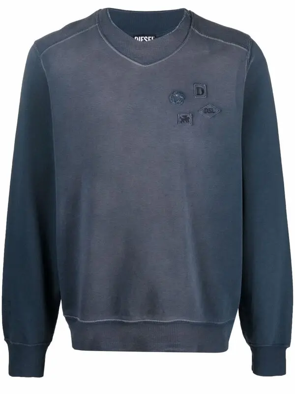 DIESEL® Manny Patch-detail Sweatshirt