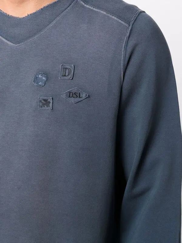 DIESEL® Manny Patch-detail Sweatshirt