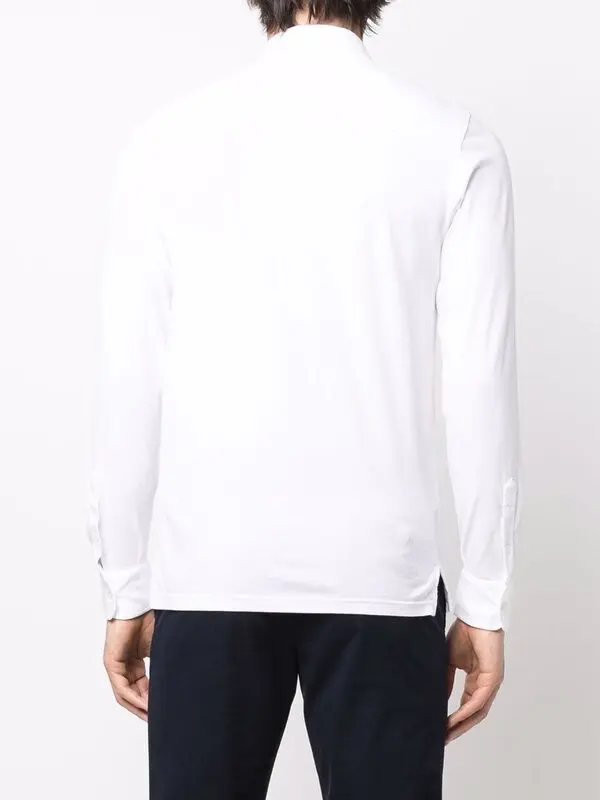 Fedeli Cutaway-collar Cotton Shirt