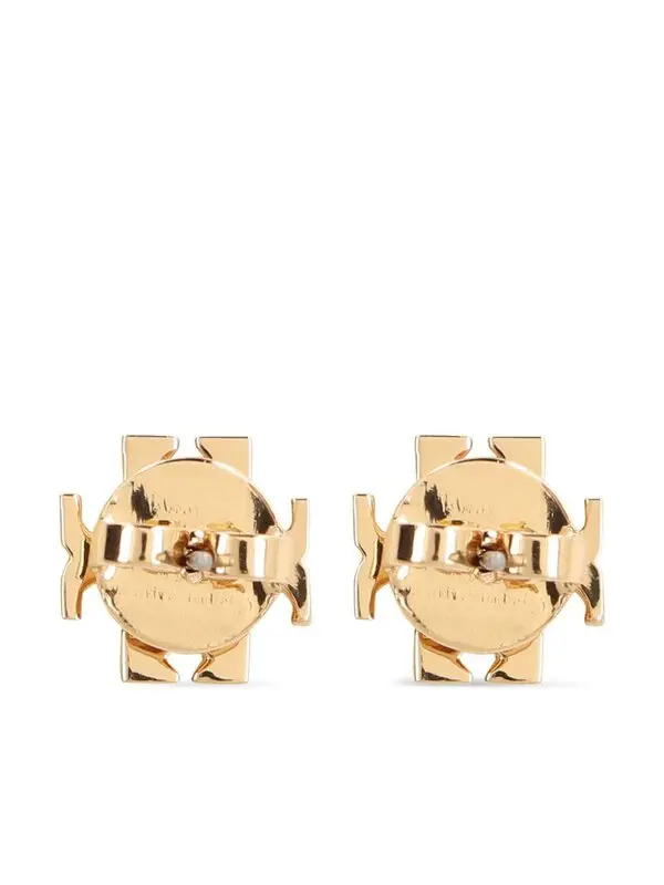 Tory Burch Miller Logo Stud Earrings