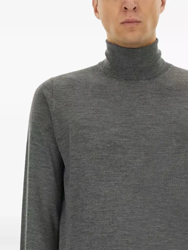 Brunello Cucinelli Turtleneck Long Sleeve Sweater - Grey