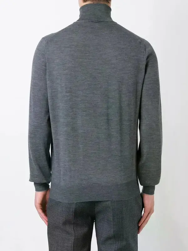 Brunello Cucinelli Turtleneck Long Sleeve Sweater - Grey