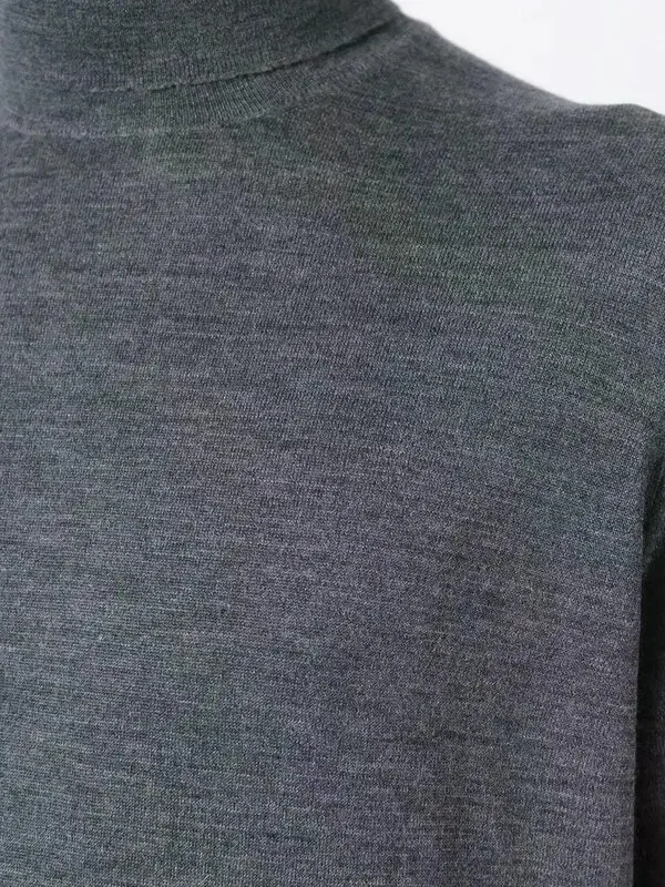 Brunello Cucinelli Turtleneck Long Sleeve Sweater - Grey