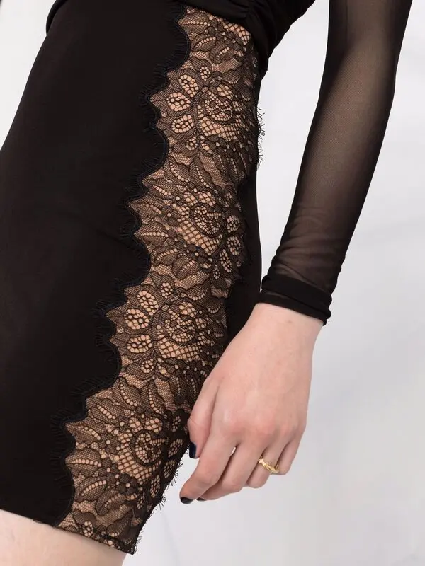SELF-PORTRAIT Cut-out Draped Dress