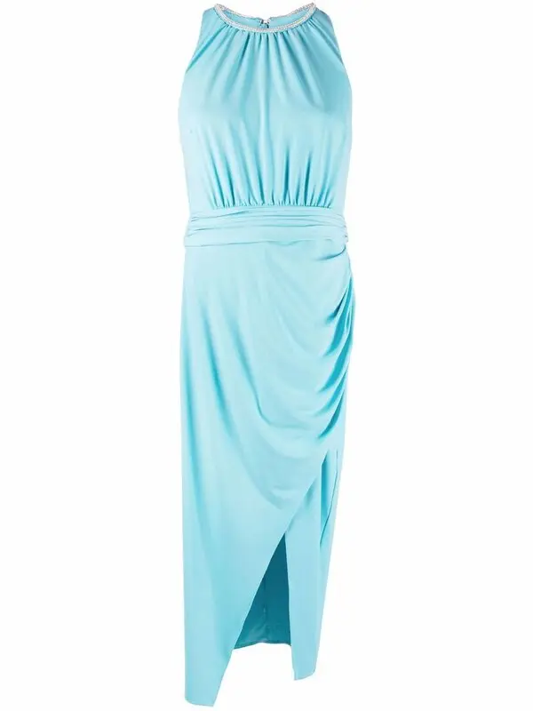 SELF-PORTRAIT Asymmetric Draped Dress