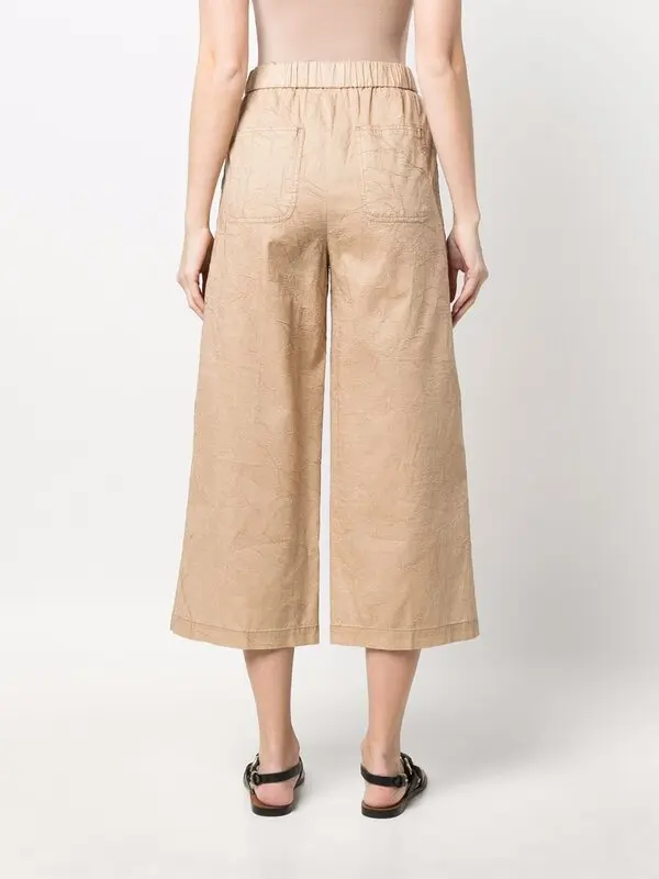 Peserico Cropped Wide-leg Trousers