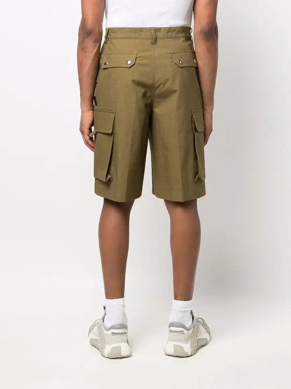 Kenzo Cotton Cargo Shorts - Green
