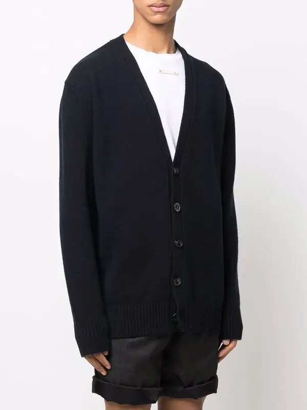 MAISON MARGIELA Oversized Knit Cardigan - Blue