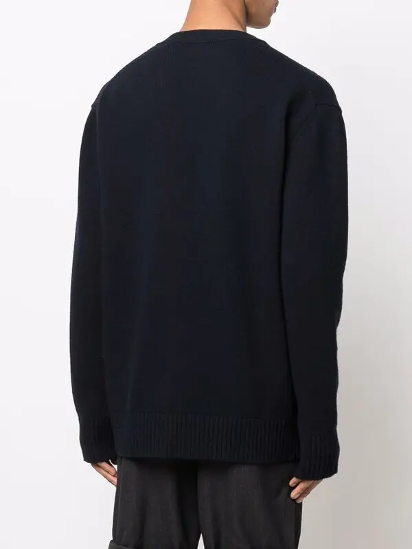 MAISON MARGIELA Oversized Knit Cardigan - Blue