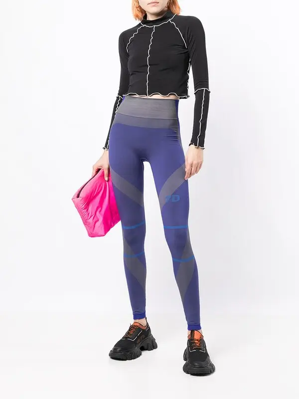 7 DAYS ACTIVE Logo-print Panelled Tights