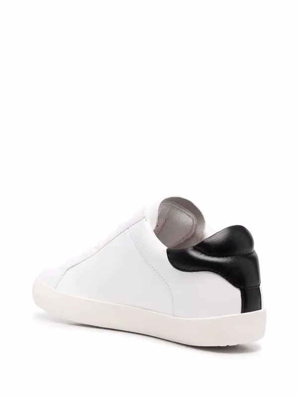 Moschino Leather Heart Patch Sneakers