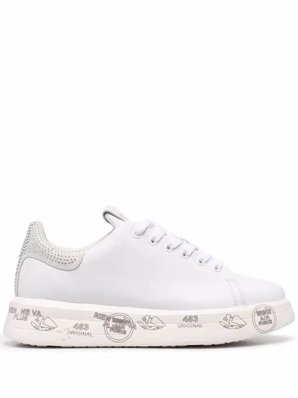Premiata Belle Crystal-back Sneakers