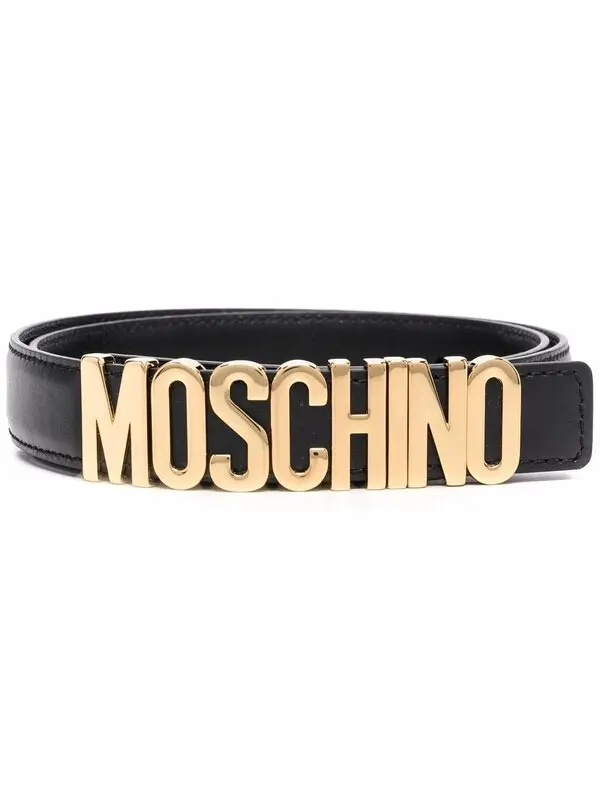 Moschino Buckle Belt - Black