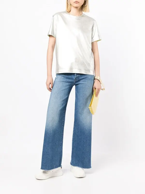 Stella McCartney 2001 Logo Metallic T-shirt - Silver