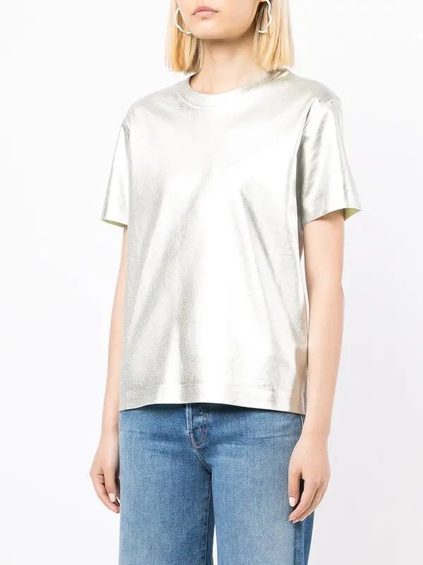 Stella McCartney 2001 Logo Metallic T-shirt