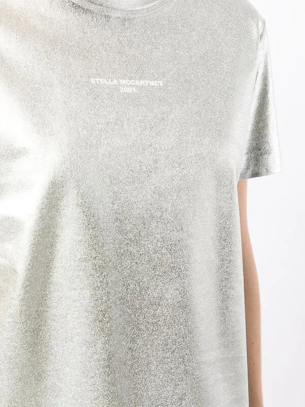 Stella McCartney 2001 Logo Metallic T-shirt