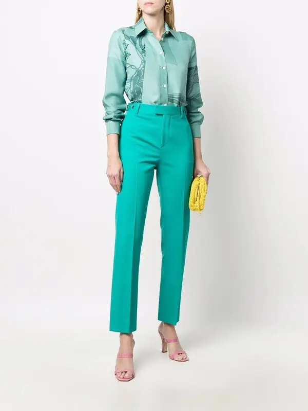 FERRAGAMO Graphic-print Silk Shirt