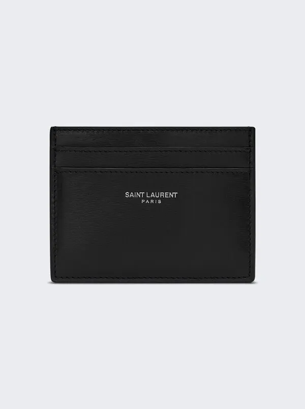Saint Laurent Credit Card Case Nero - Black