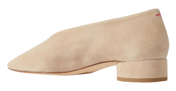 AeydĒ Delia Suede Ballet Flats - Neutrals