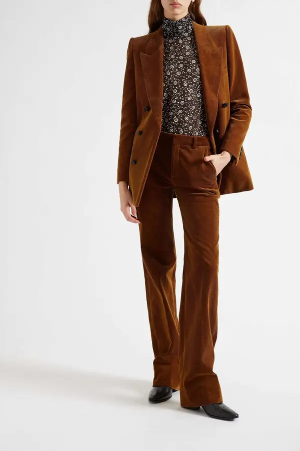 Saint Laurent Cotton-corduroy Bootcut Pants