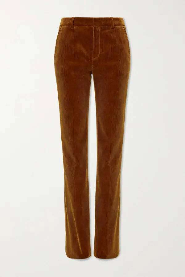 Saint Laurent Cotton-corduroy Bootcut Pants