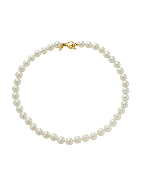 KENNETH JAY LANE Cultura Goldtone & Faux Necklace - Pearl