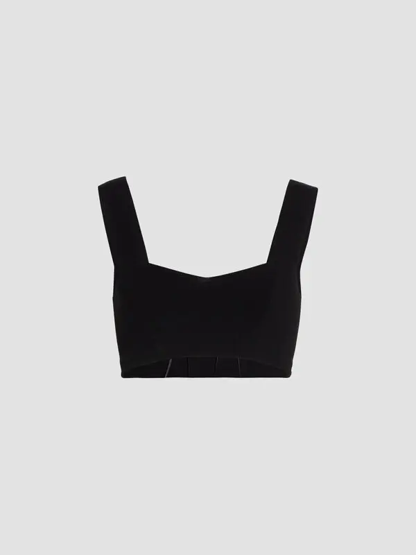 A.L.C. Jordana Compact Knit Bra - Black