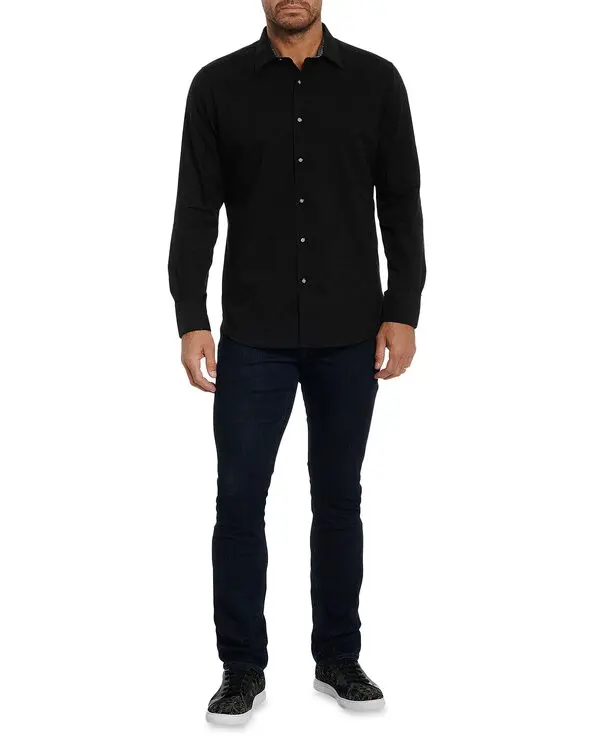 Robert Graham Highland Long Sleeve Woven Shirt - Black