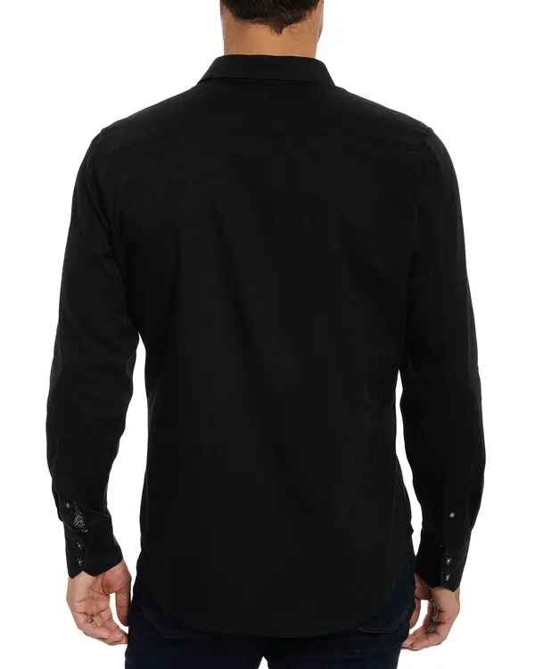 Robert Graham Highland Long Sleeve Woven Shirt - Black