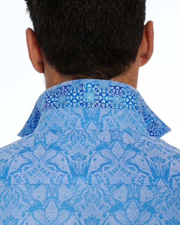 Robert Graham Highland Woven Shirt - Light Blue