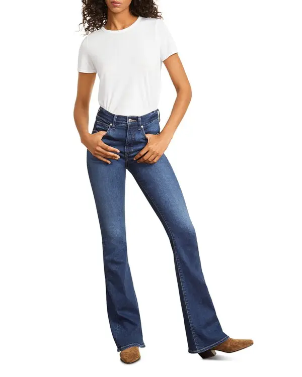 Veronica Beard Beverly Flare Jeans - Bright Blue