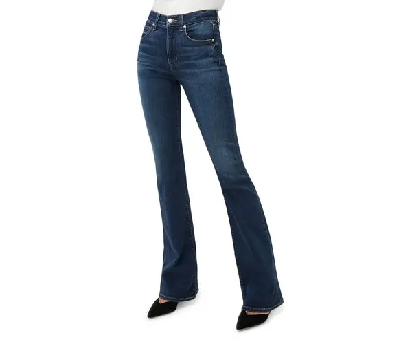 Veronica Beard Beverly Flare Jeans - Bright Blue