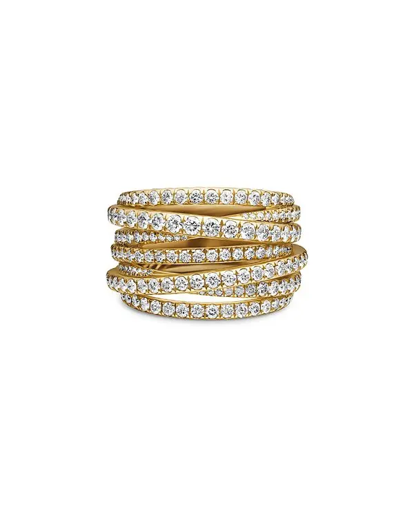 David Yurman 18k Yellow Diamond Ring - Gold