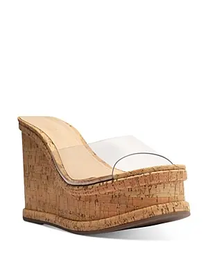 Schutz Dalle Slip On Platform Wedge Sandals